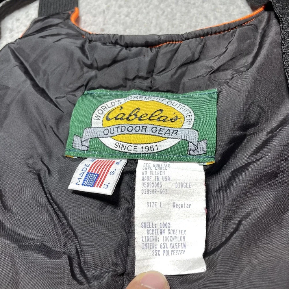 Cabela's | Pants | Cabelas Bib Pants Mens Large Blaze Orange Goretex ...